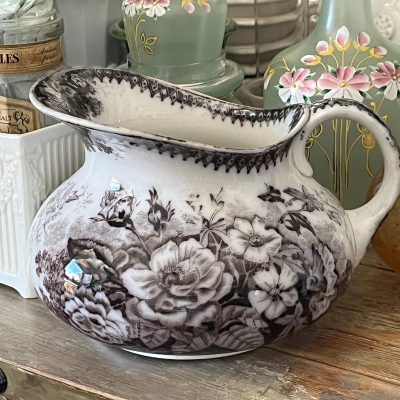Black French Pitcher - Etsy UK
