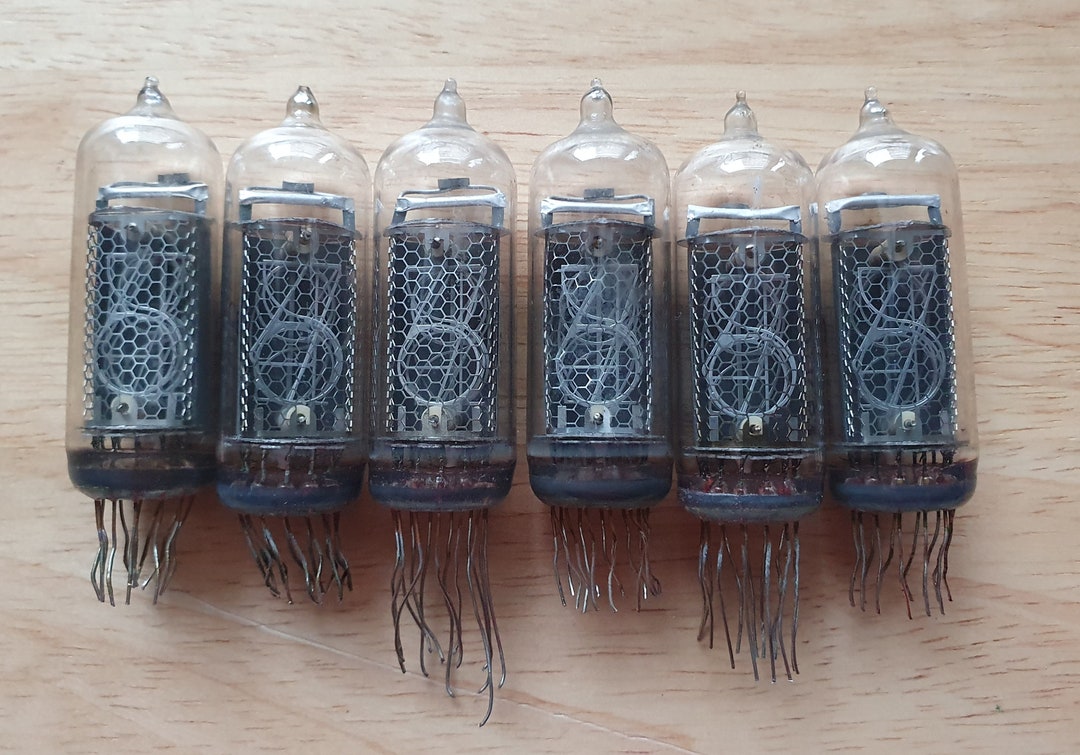 Lot of 6 X IN14 Nixie Tubes. Used. Tested. for Nixie Clock - Etsy
