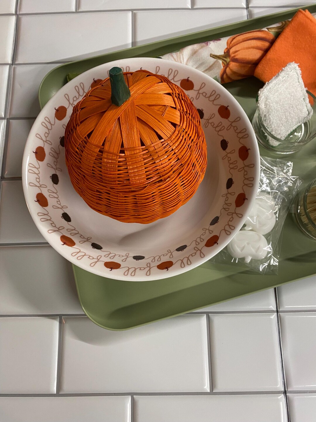 Toddler Pumpkin Scrubbing Set -- Montessori, Reggio Emilia, Waldorf ...