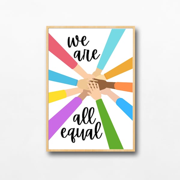We Are All Equal - Etsy