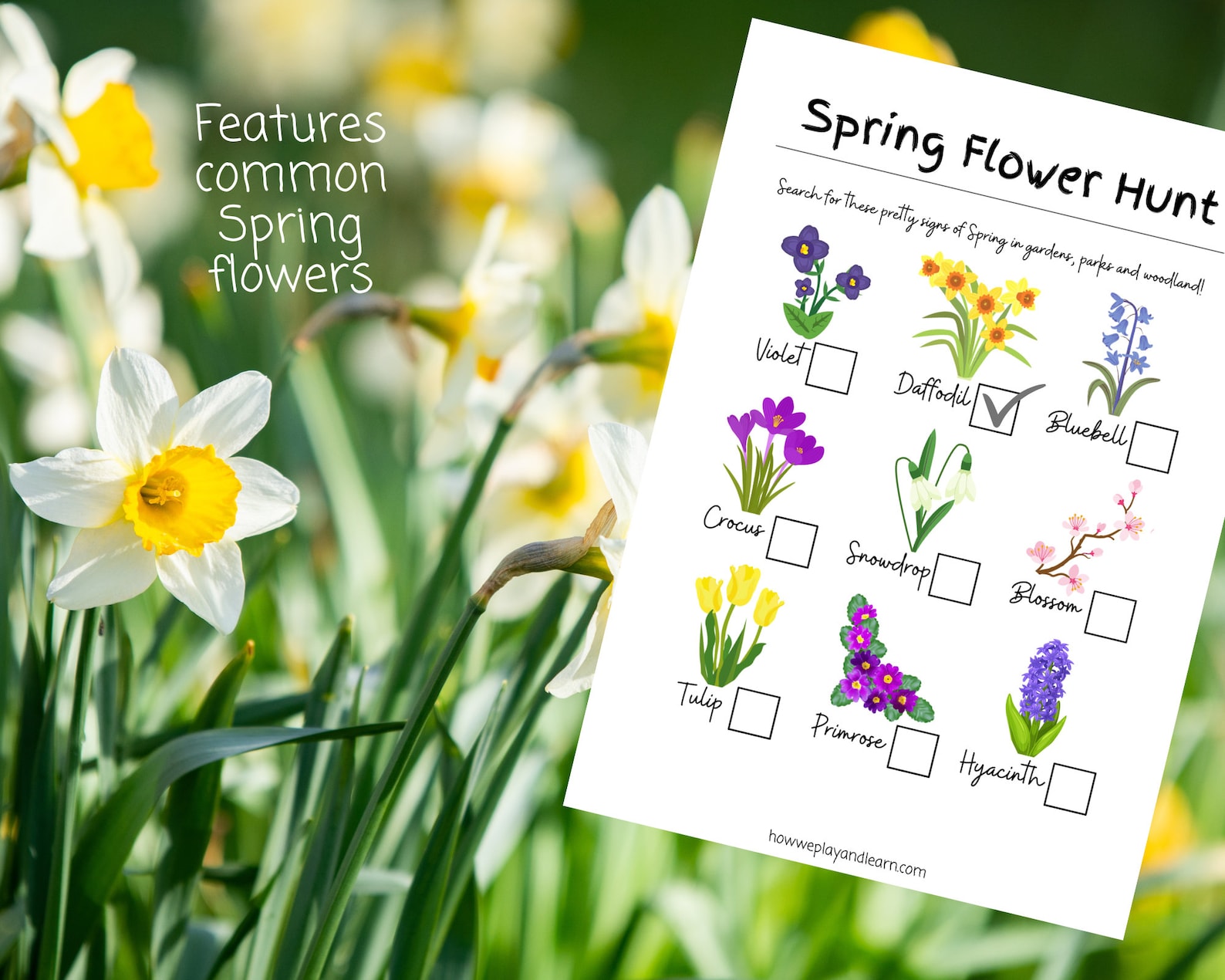 Spring Flower Hunt | Fun Easter Scavenger Hunt for Kids | Printable ...
