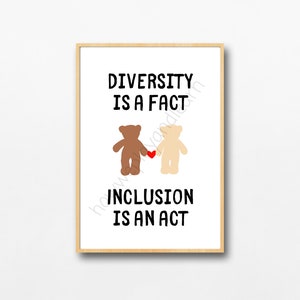 Diversity Poster Bundle | Equal Rights Printable Art | Inclusive ...