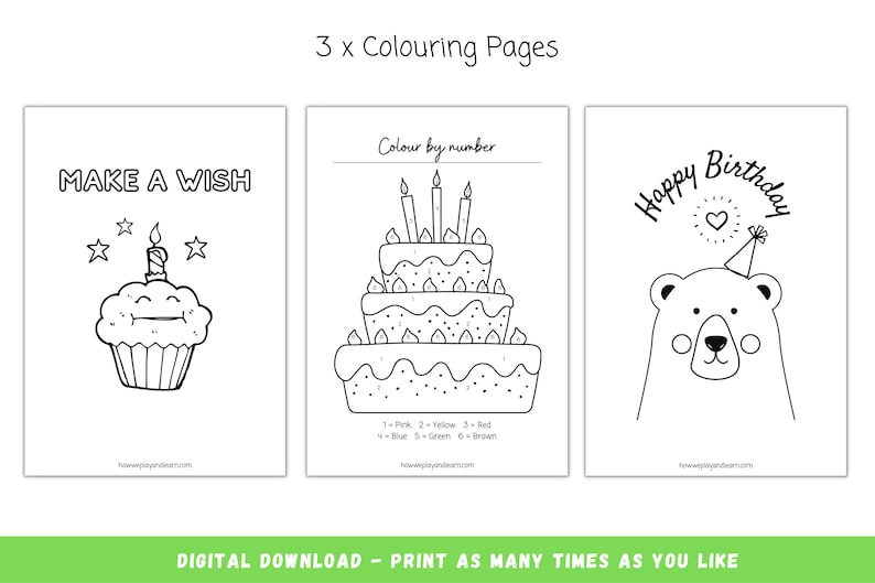 Birthday Activity Book Birthday Party Activities Party Bag Printables ...