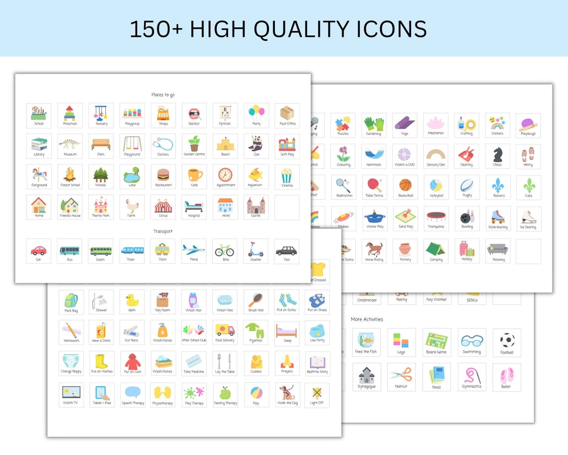 Childrens Weekly Planner | Visual Timetable | Autism Daily Routine ...