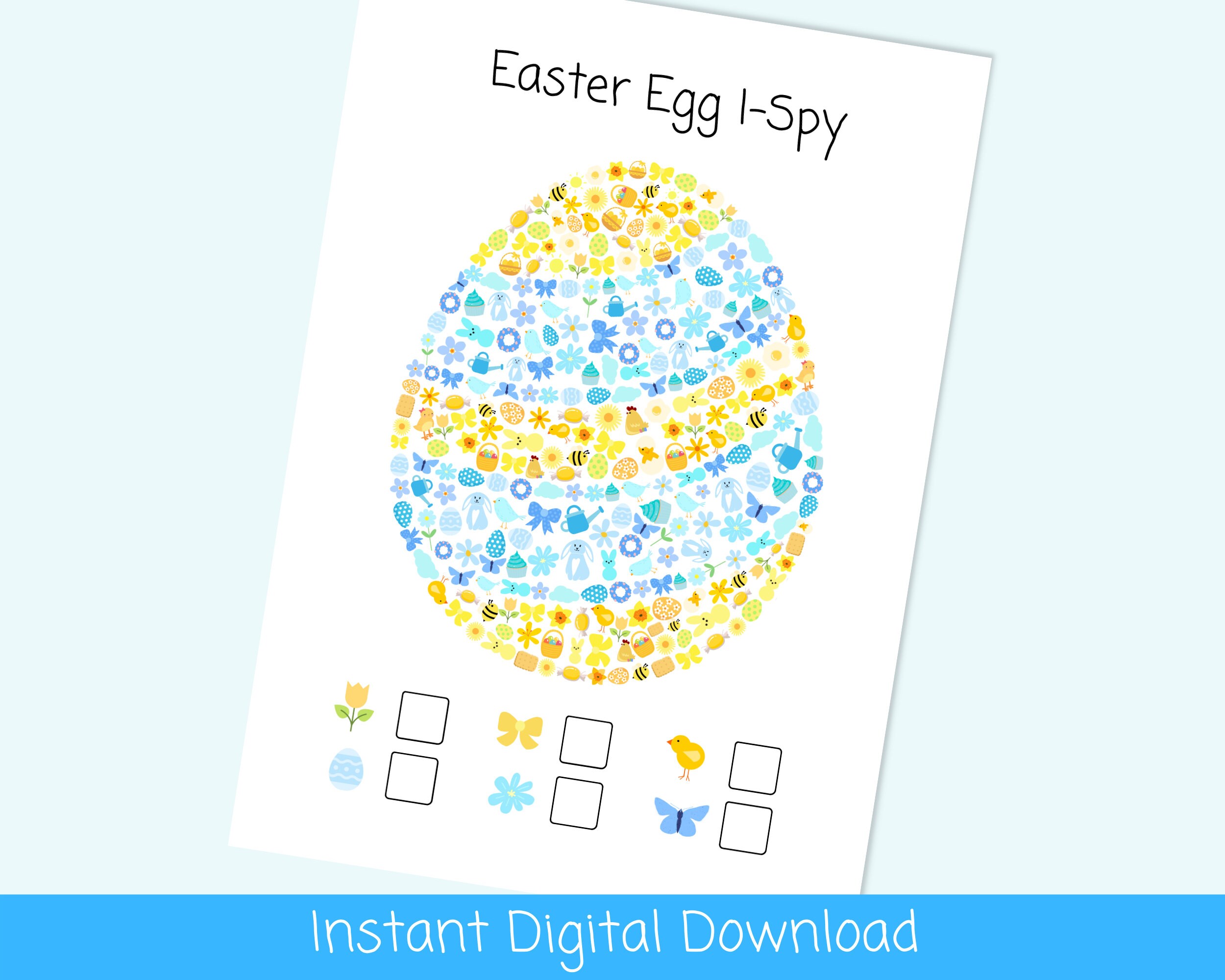 Easter Egg I-spy Worksheet | Spot the Colourful Spring Pictures With ...