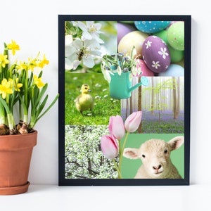 Seasons Photo Collage Posters | Printable Posters of Spring, Summer ...