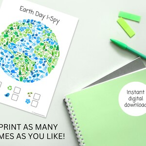 Earth Day I-spy Worksheet | Planet Earth Recycling Topic Printable for ...