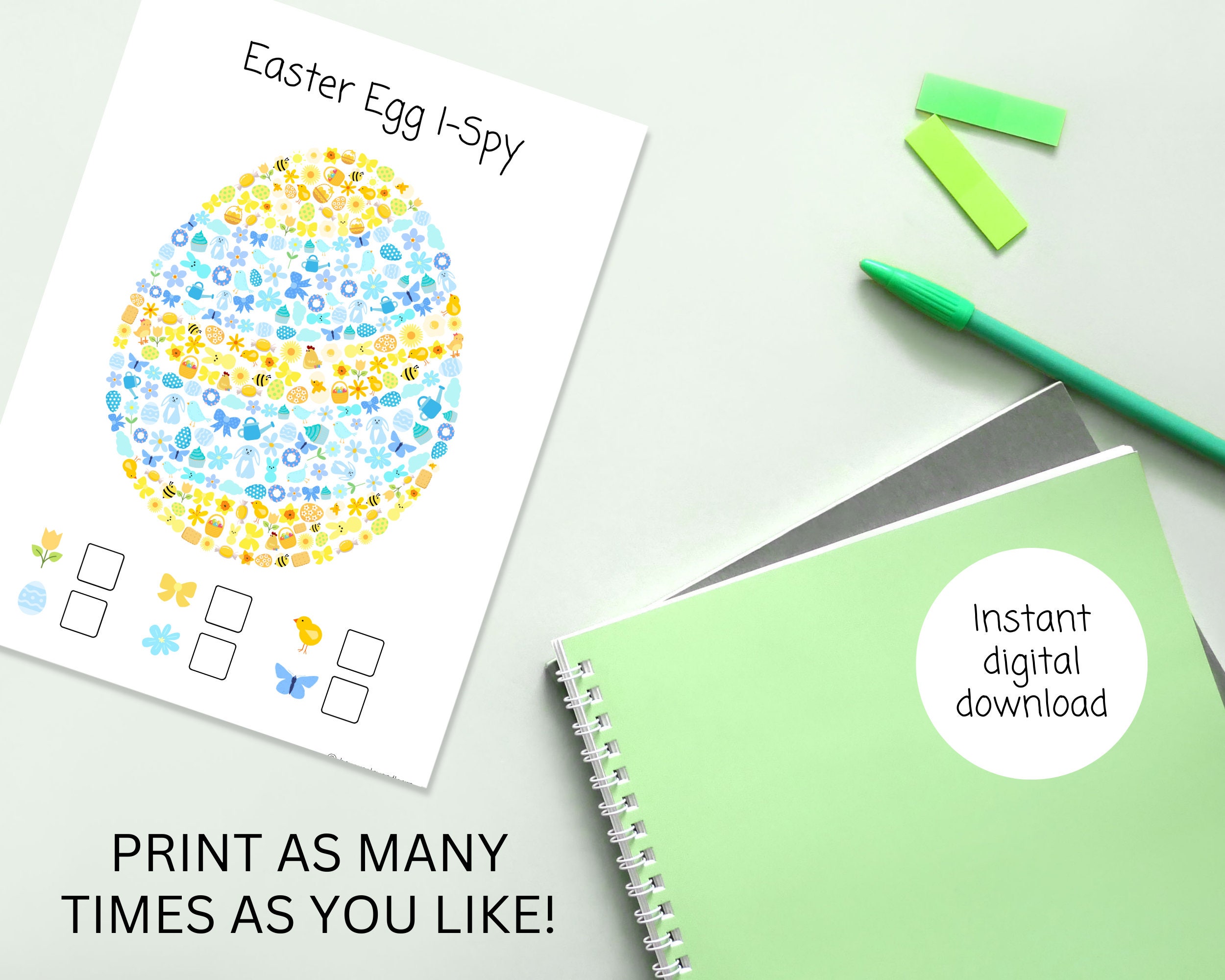 Easter Egg I-spy Worksheet | Spot the Colourful Spring Pictures With ...
