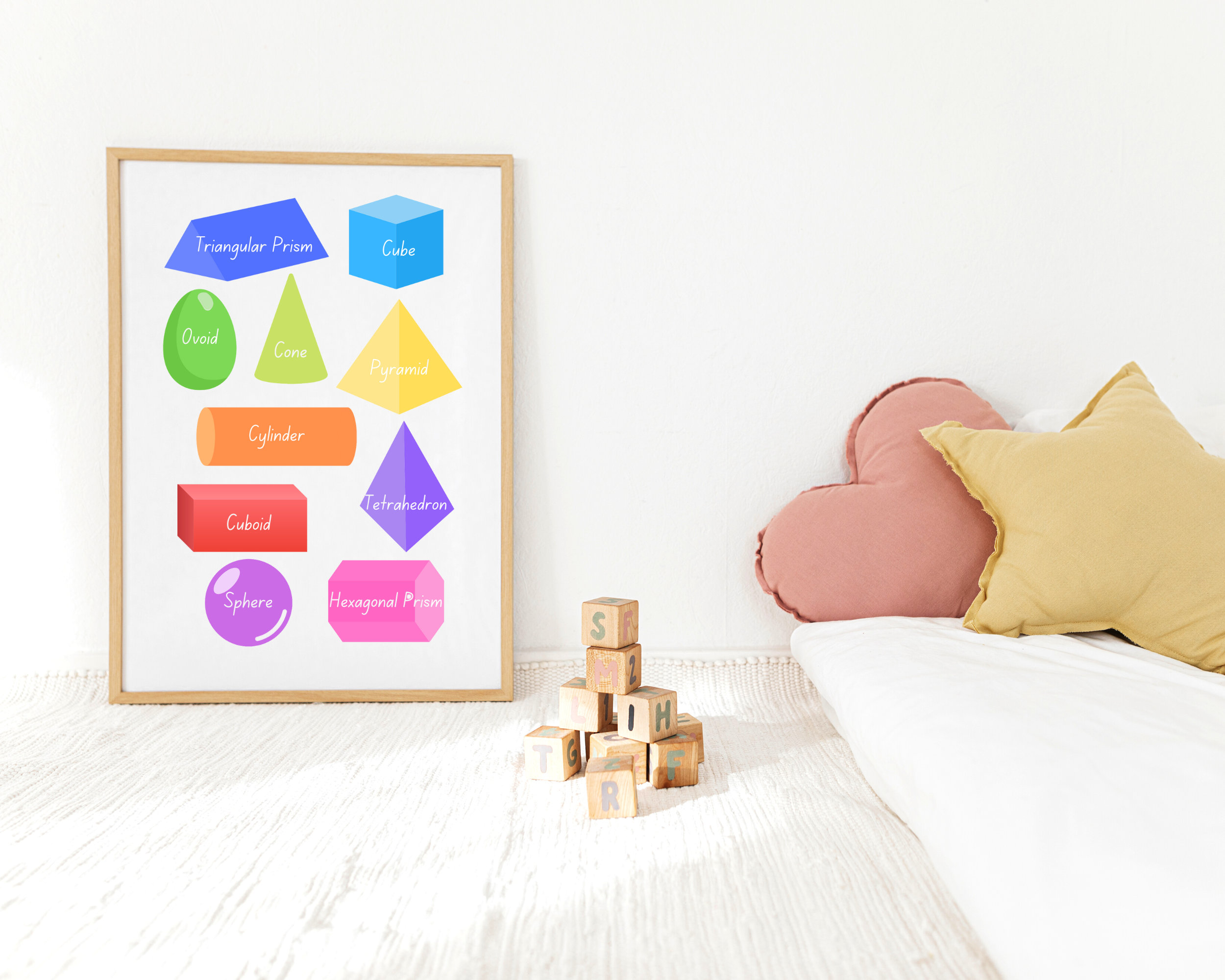 3D Shapes Poster | Early Years Classroom Poster | Homeschool Maths ...
