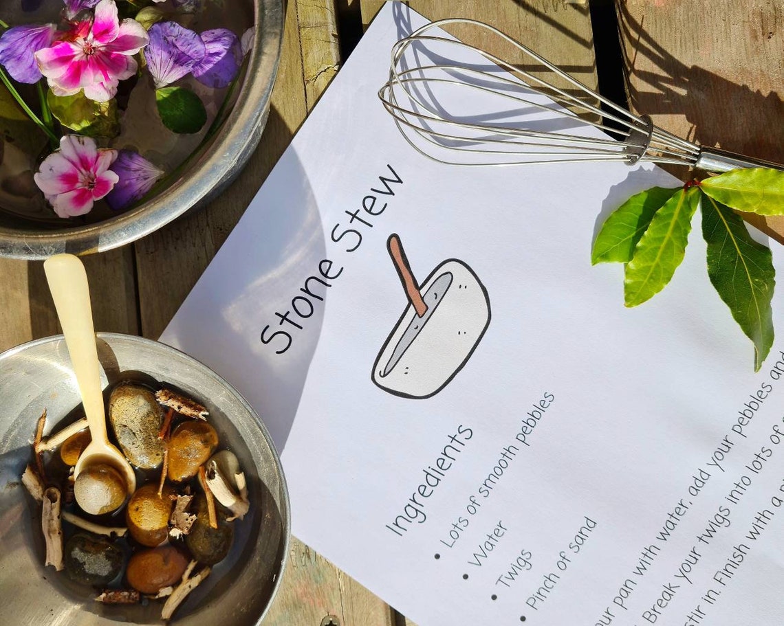 Mud Kitchen Recipes | 12 X Fun Recipe Posters and Flashcards for ...