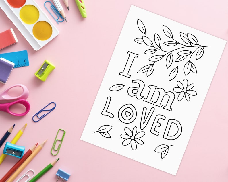 Positive Affirmation Colouring Pages | Mindfulness Colouring Sheets ...