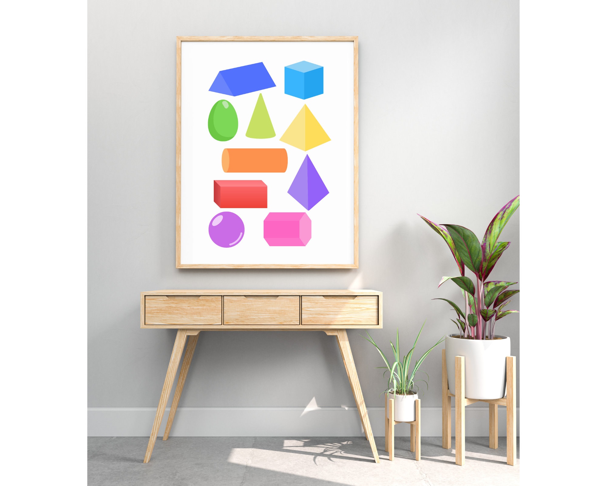3D Shapes Poster | Early Years Classroom Poster | Homeschool Maths ...