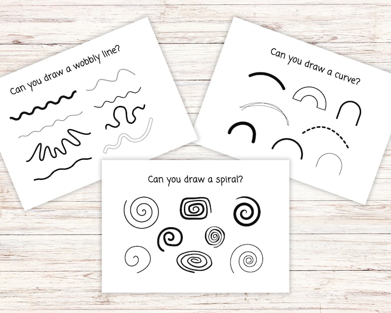 Montessori Pattern Drawing Prompts | Fine Motor Skills Handwriting ...