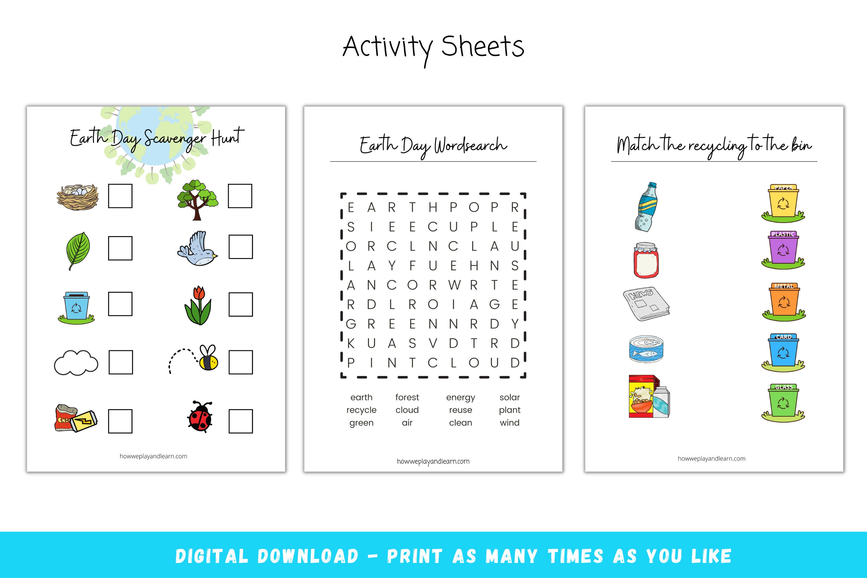 Earth Day Activity Book | Earth Topic Recycling Colouring Pages and ...
