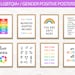 LGBTQIA+ Classroom Posters | Gender Positivity Poster Bundle | Pride ...