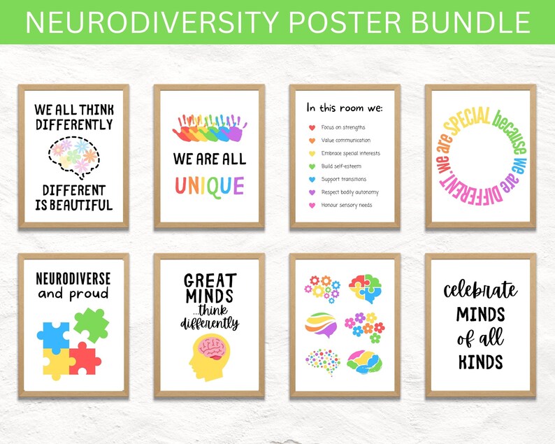 Neurodiversity Poster Bundle SEN Special Education ASD - Etsy