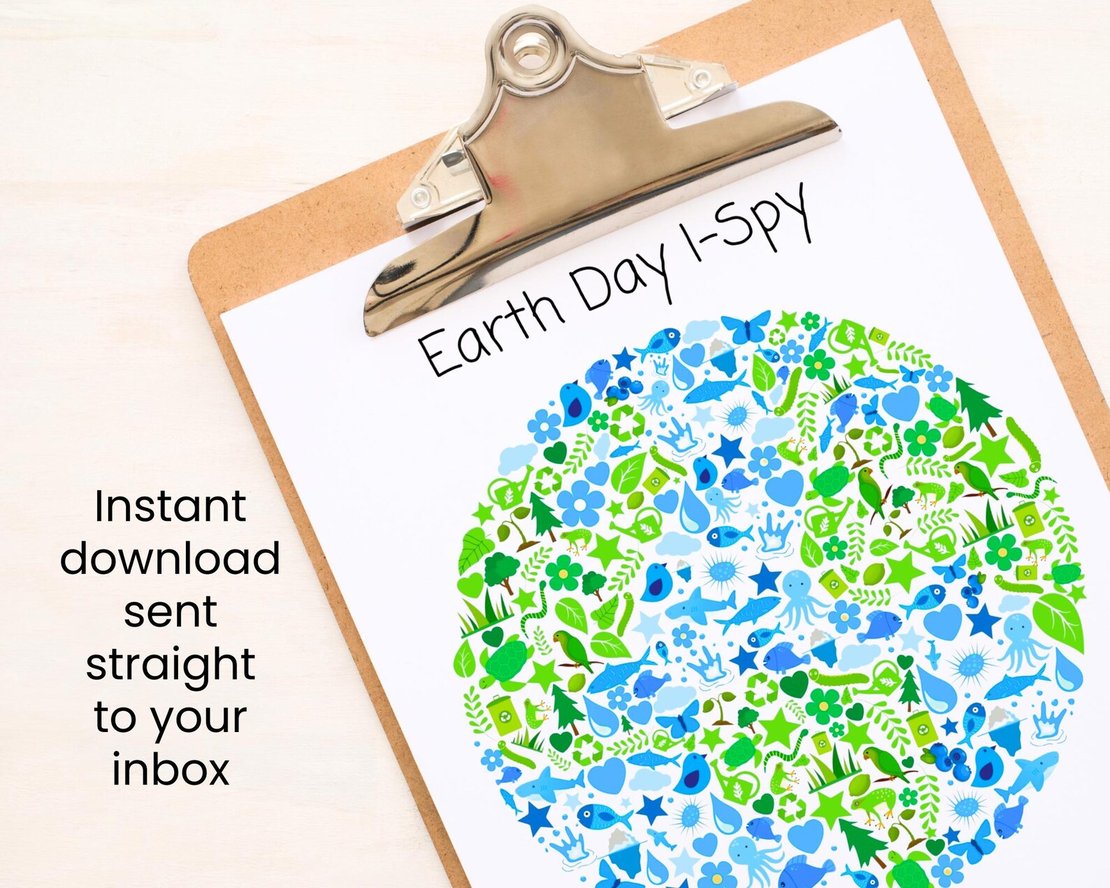 Earth Day I-spy Worksheet | Planet Earth Recycling Topic Printable for ...