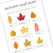 Autumn Leaf Hunt Printable for Kids | Autumn I-spy Nature Game ...