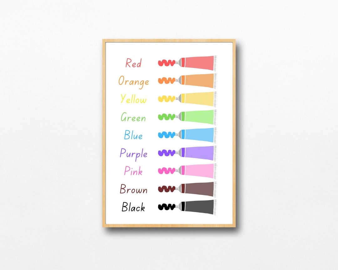 Colour Poster | Home School Colour Topic Printable | Standard and ...