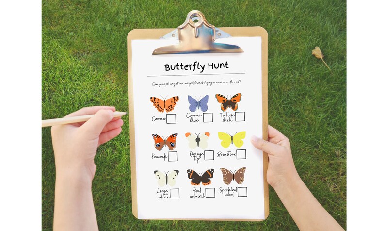 British Butterfly Scavenger Hunt: Fun Summer Activity (instant Download ...