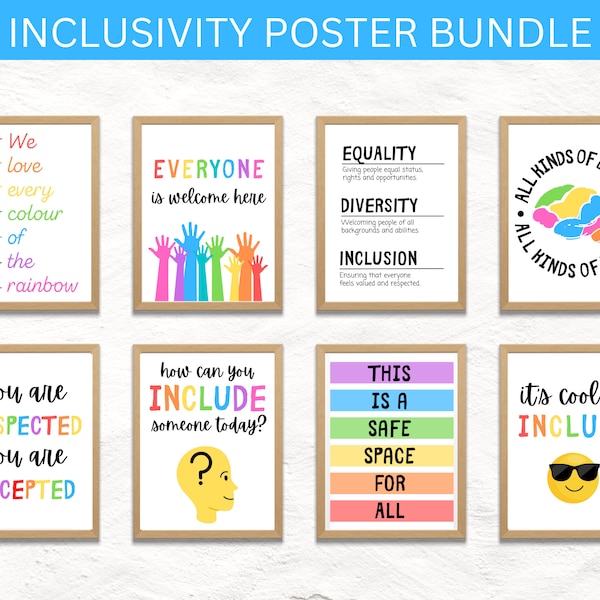 Inclusion Posters - Etsy