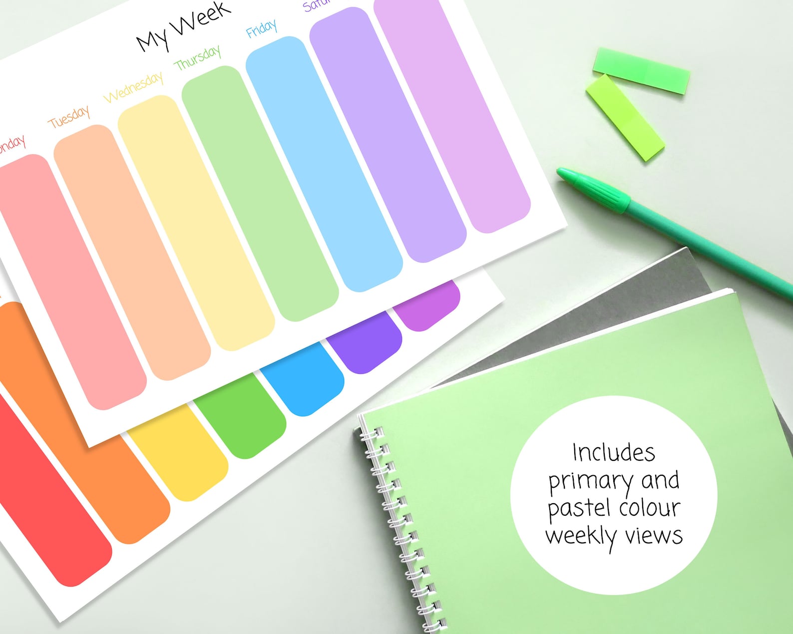 Childrens Weekly Planner | Visual Timetable | Autism Daily Routine ...