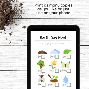 Earth Day Hunt | Planet Earth Scavenger Hunt for Kids | Printable Earth ...