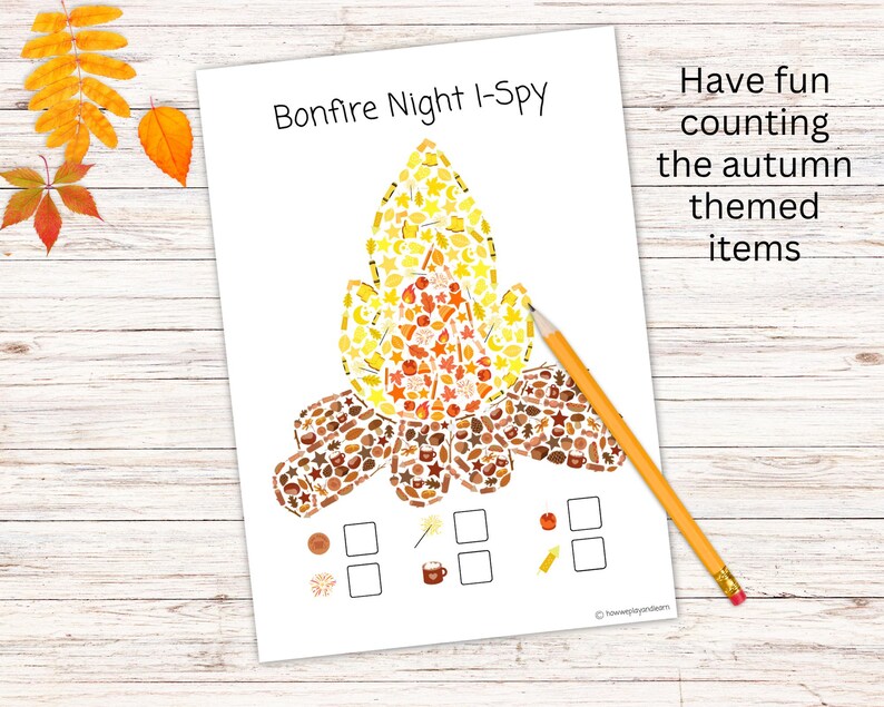 Bonfire Night I-spy | Fireworks Night Activity | Printable for Kids - Etsy