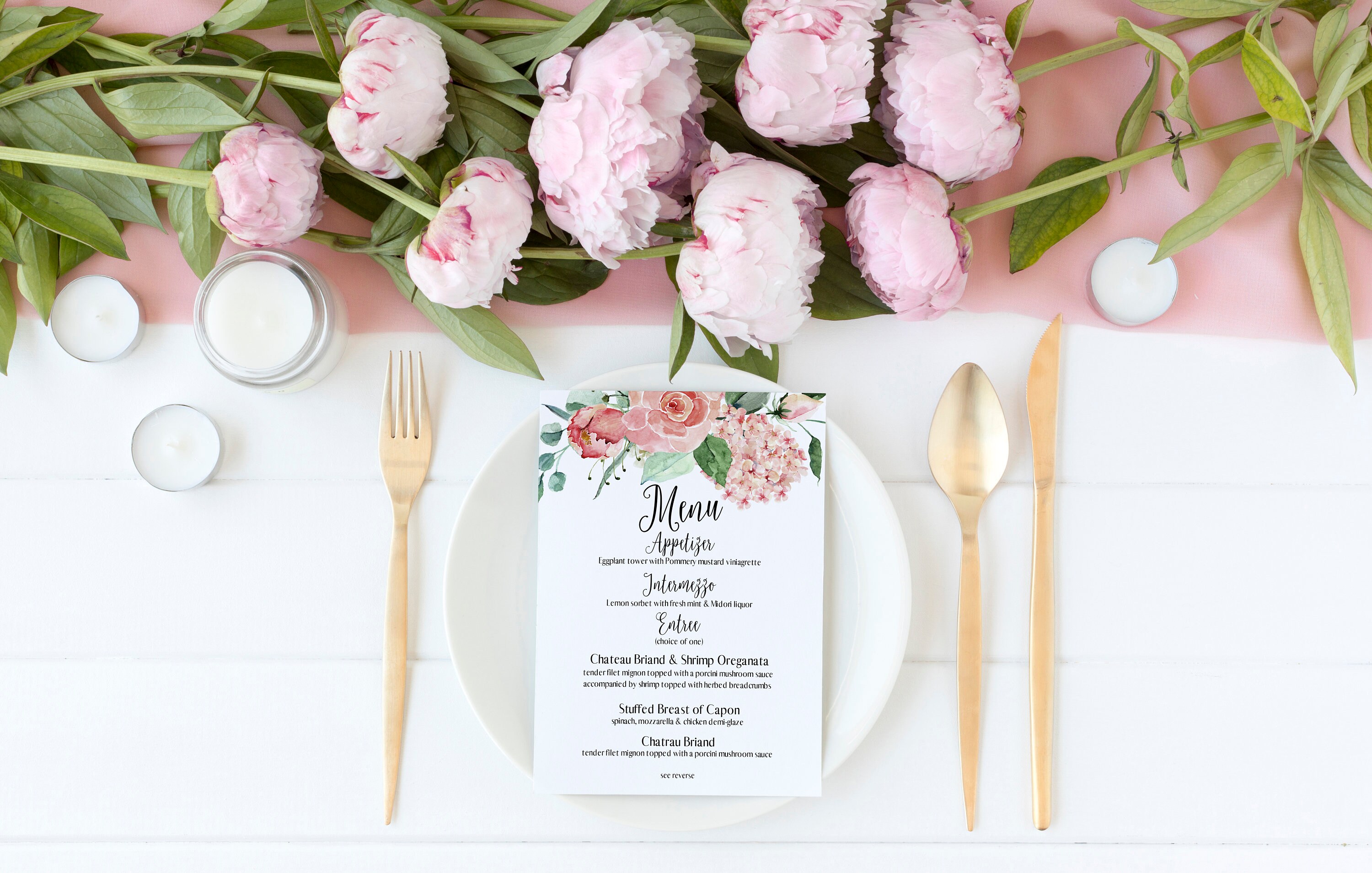 Blush Pink Floral Frame Wedding Invitation MEGA BUNDLE 13 - Etsy