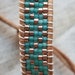 Genuine Turquoise Native American Handwoven Beaded Bracelet - Etsy