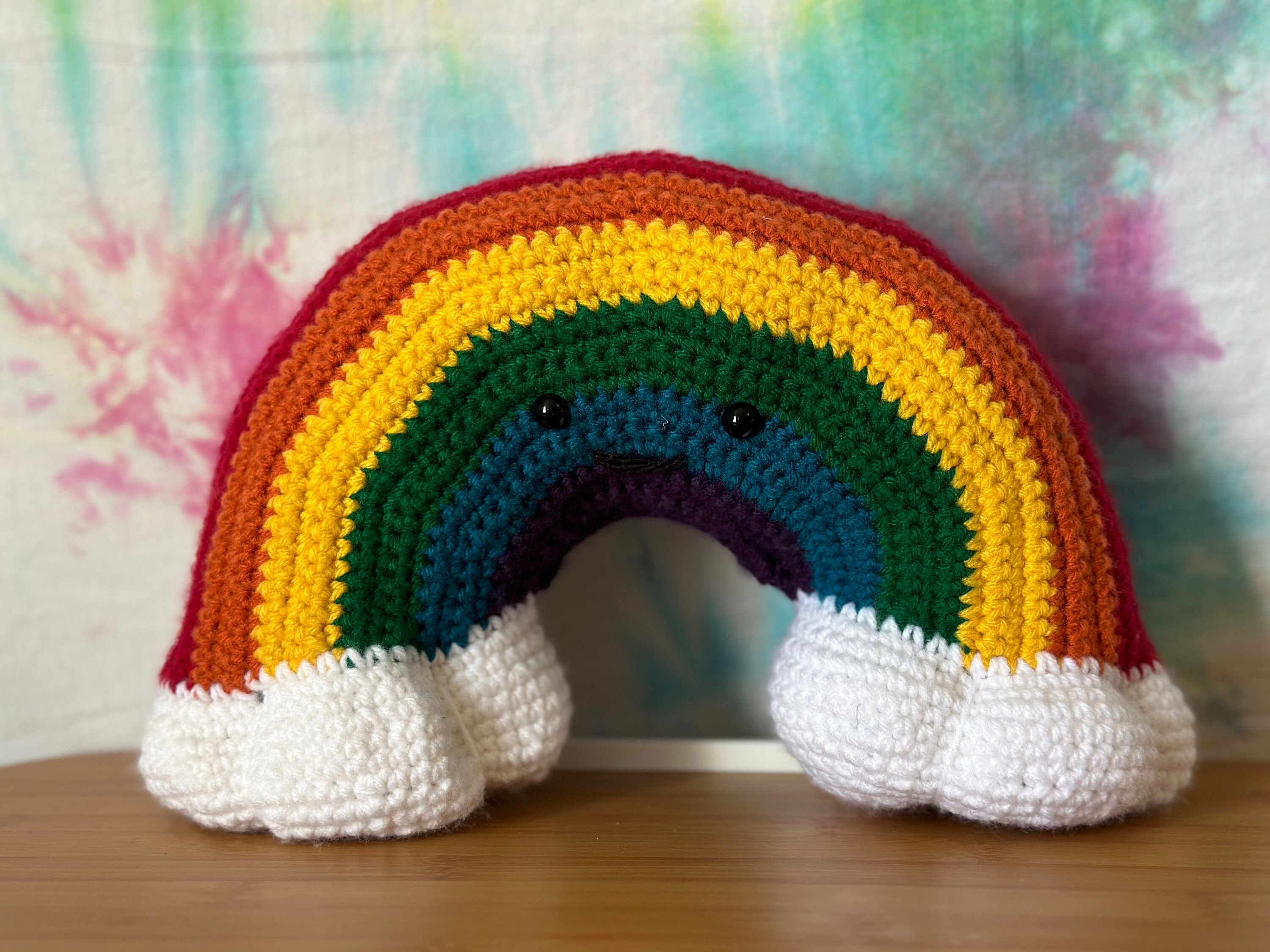 Crochet Rainbow Stuffed Amigurumi Toy - Etsy
