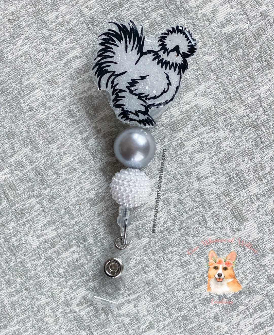 Silkie Chicken Farm Badge Reel for Nurses, Teachers - Etsy