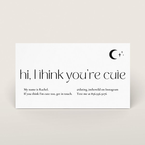Funny Dating Business Card - Etsy