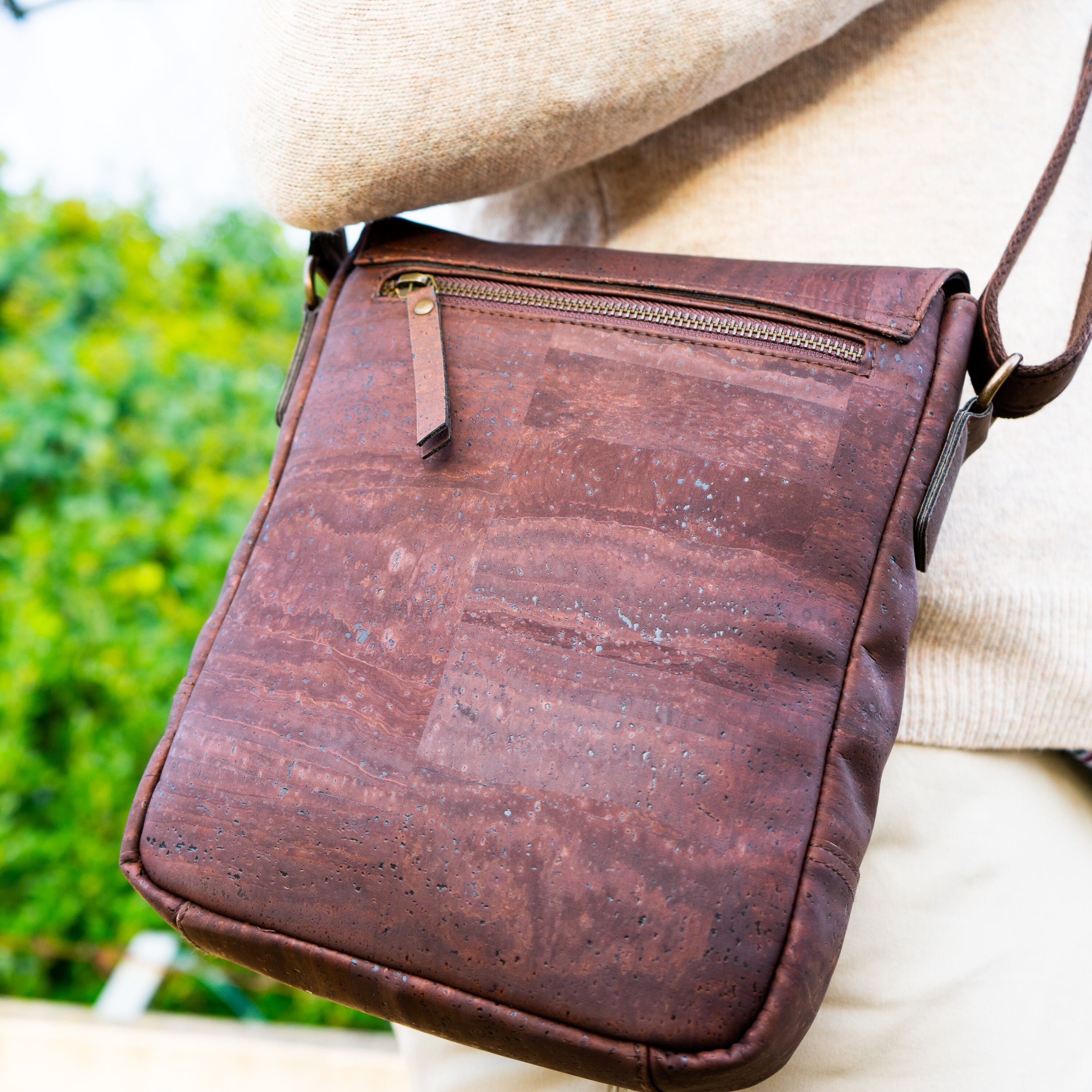 Men's Cork Bag, Man Bag, Cork Bag, Leather Bag, Man Leather Bag, Mens ...
