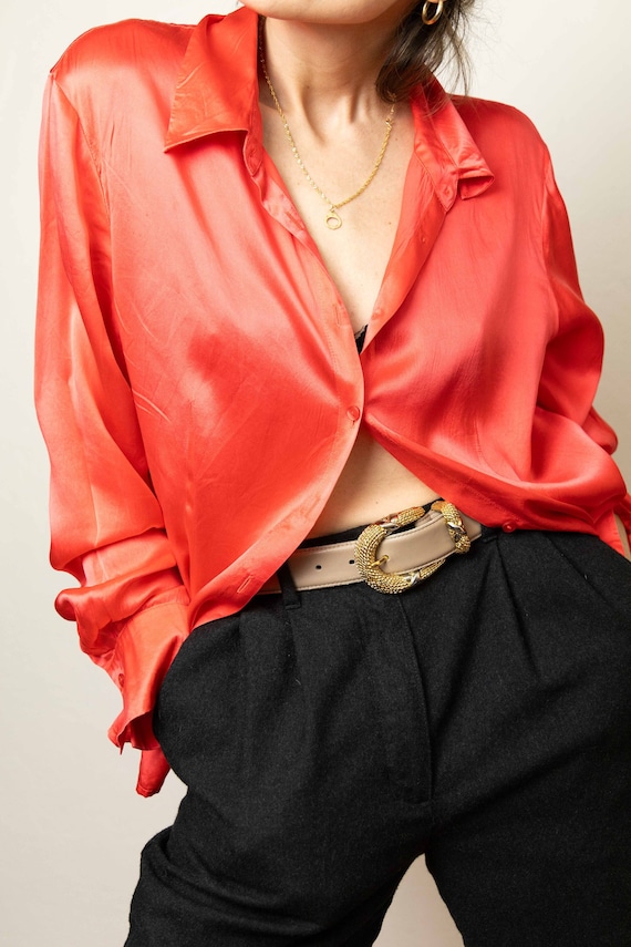 Foxcroft silk button up - Gem