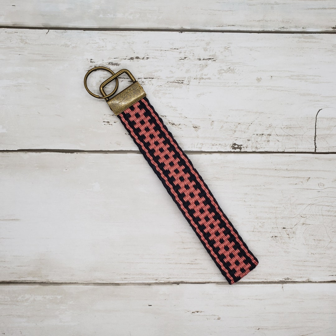 Hand Woven Key Fob, Inkle Band Key Fob, Handwoven Keychain, Hand Woven ...