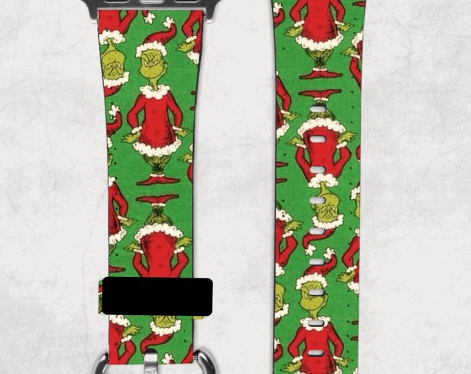 Dr Seuss How the Grinch Stole Christmas Apple Watch Band NEW 38/40/41 ...