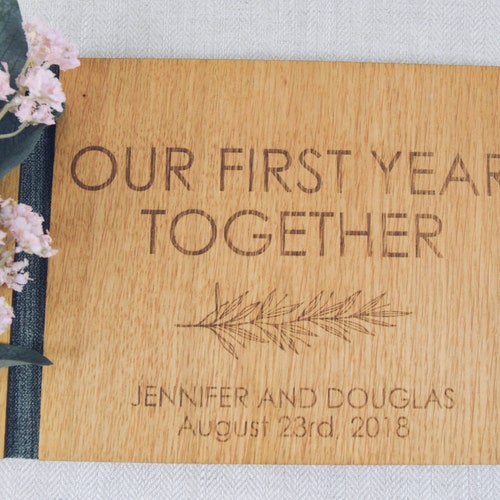 Our First Year Together Scrapbook First Year Anniversary | Etsy