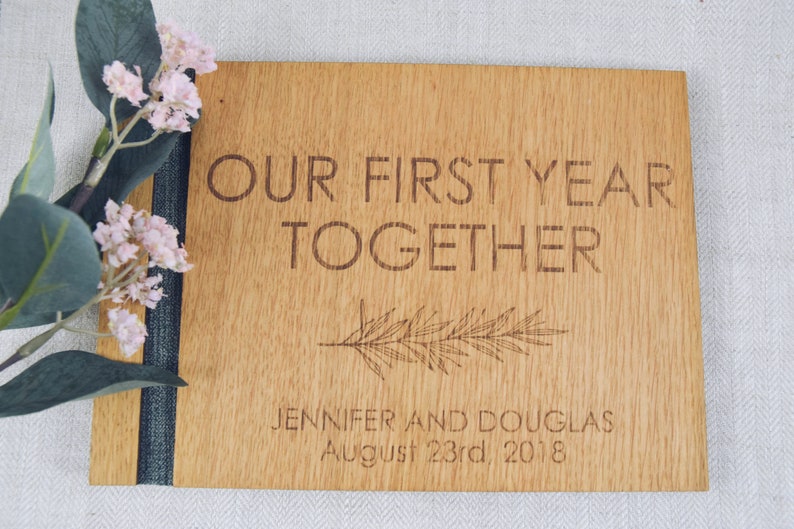 Our First Year Together Scrapbook, First Year Anniversary Gift ...