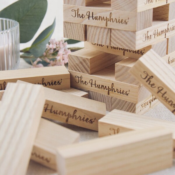 Jenga Guest Book - Etsy