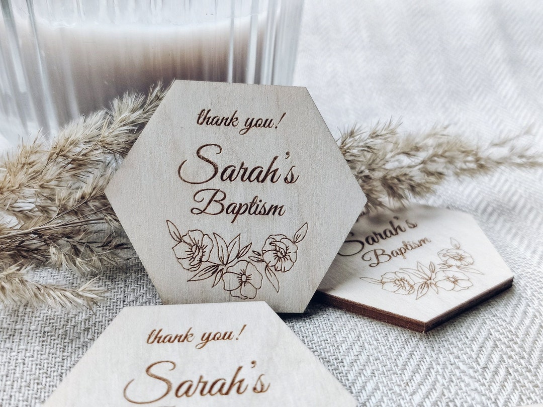 Personalized Baptism , Baptism Favors, Christening Guest Favors ...