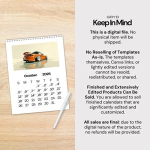 Editable 2025 Calendar Bundle | Canva Templates | Easy to Use | Digital ...