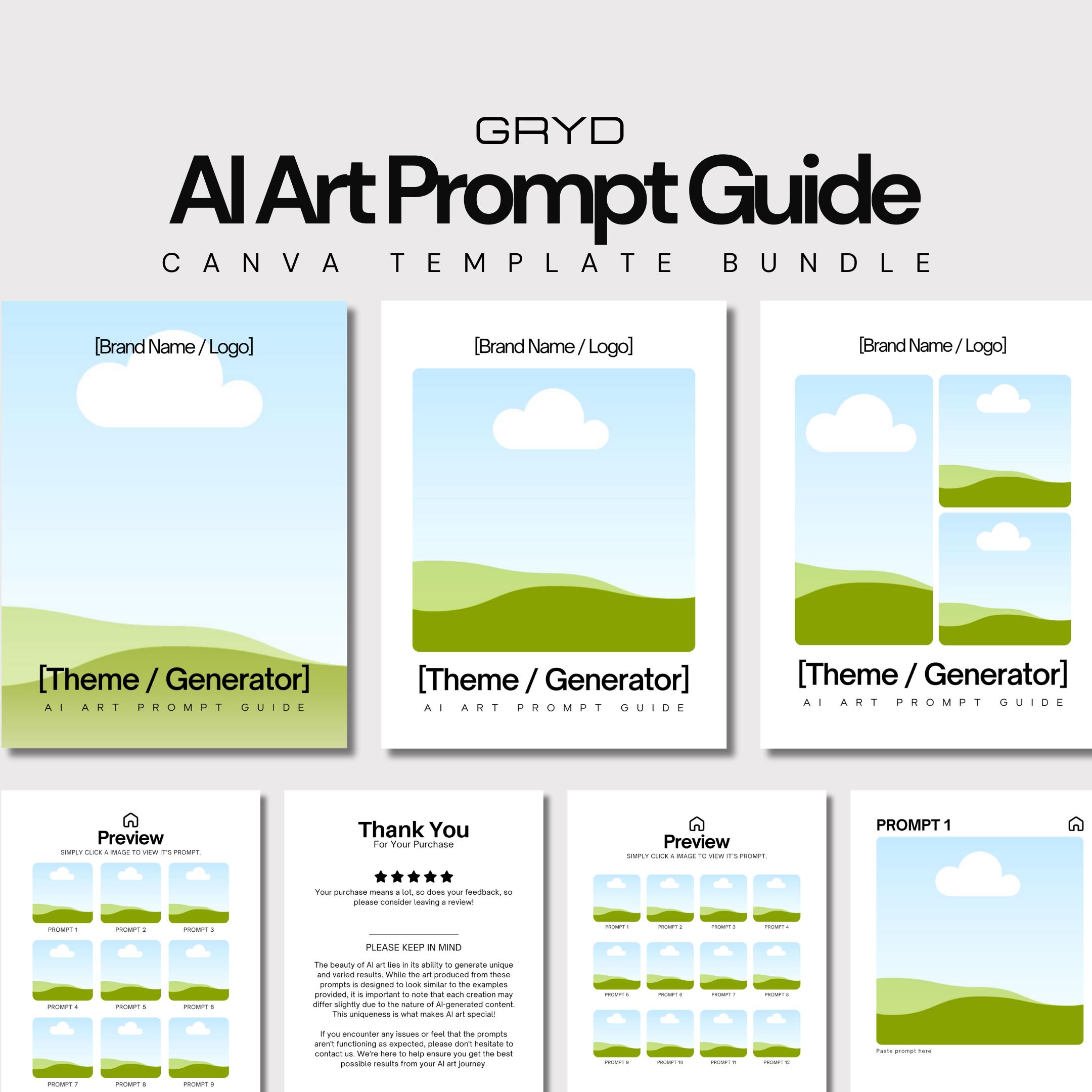Prompt Guide Canva Template | Fully Editable | Design and Sell Your Own ...