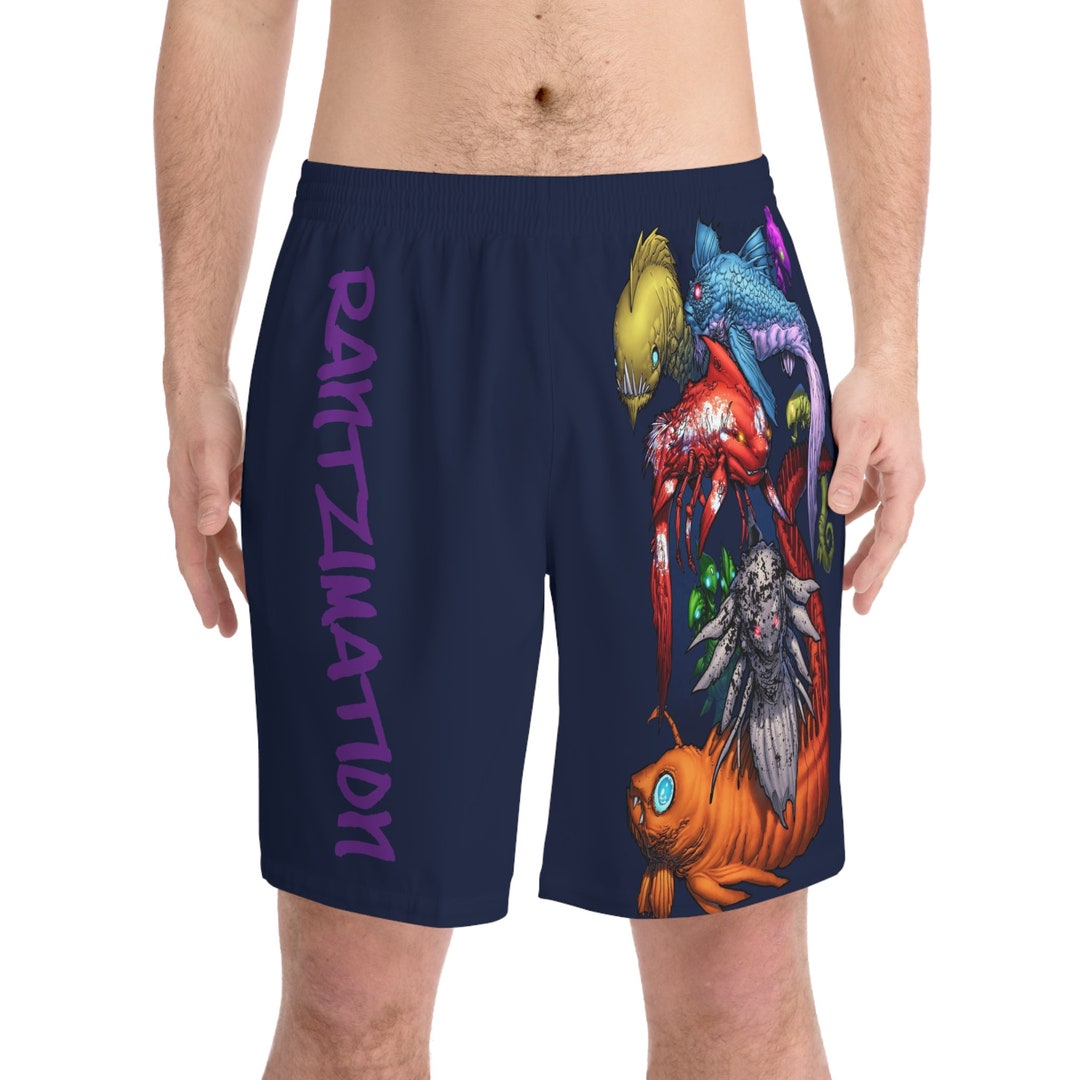 Rantzimation Mutant Fish Monster Fish LOGO Beach Shorts Swim Wear - Etsy