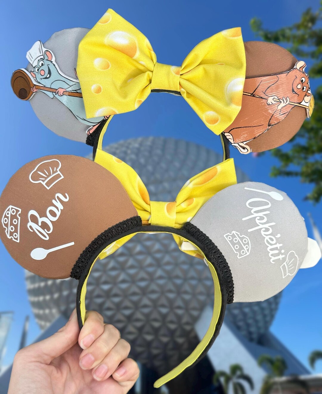 Remy and Emile Mouse Ears, Ratatouille Mouse Ears - Etsy