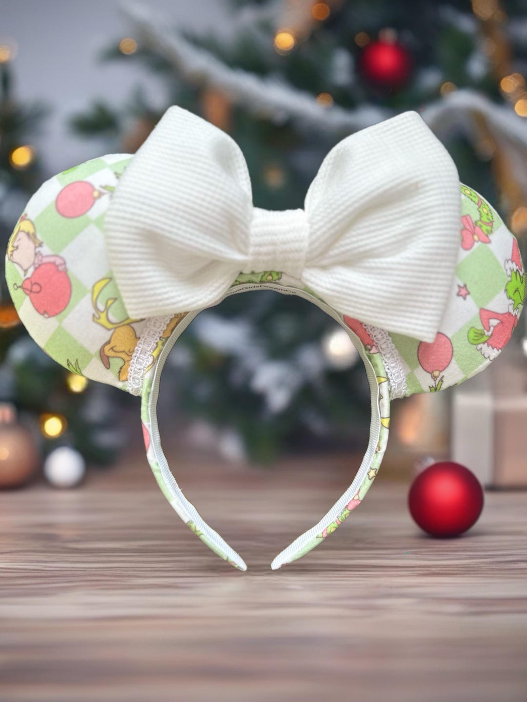 Grinch Whoville Mouse Ears, Whoville Headband, Cute Christmas Headband ...