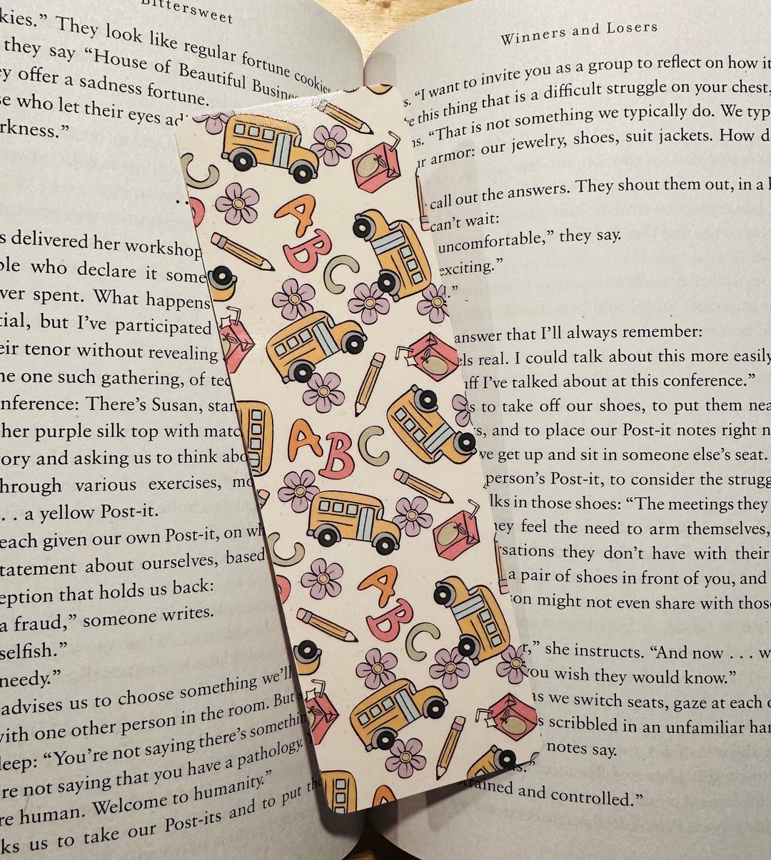 Back to School Bookmark, School Boomark , Double Sided Bookmark - Etsy