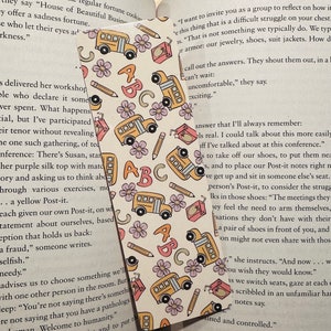 Back to School Bookmark, School Boomark , Double Sided Bookmark - Etsy