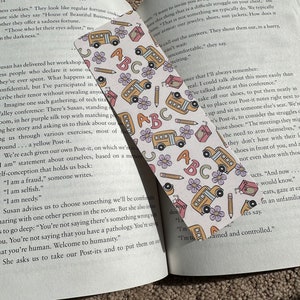 Back to School Bookmark, School Boomark , Double Sided Bookmark - Etsy