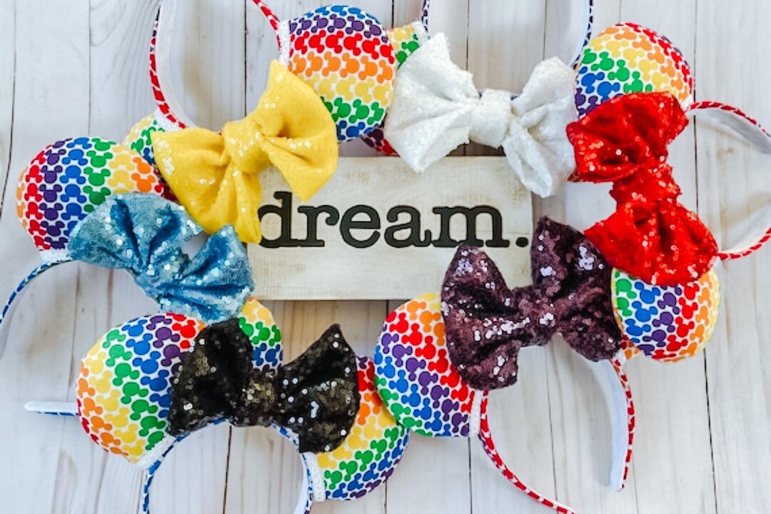 Rainbow Mouse Ears, Pride Mouse Ears, Pride Headband - Etsy